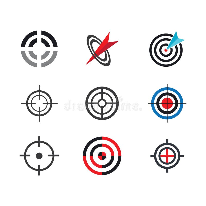 Target icon vector stock vector. Illustration of efficiency - 166913593