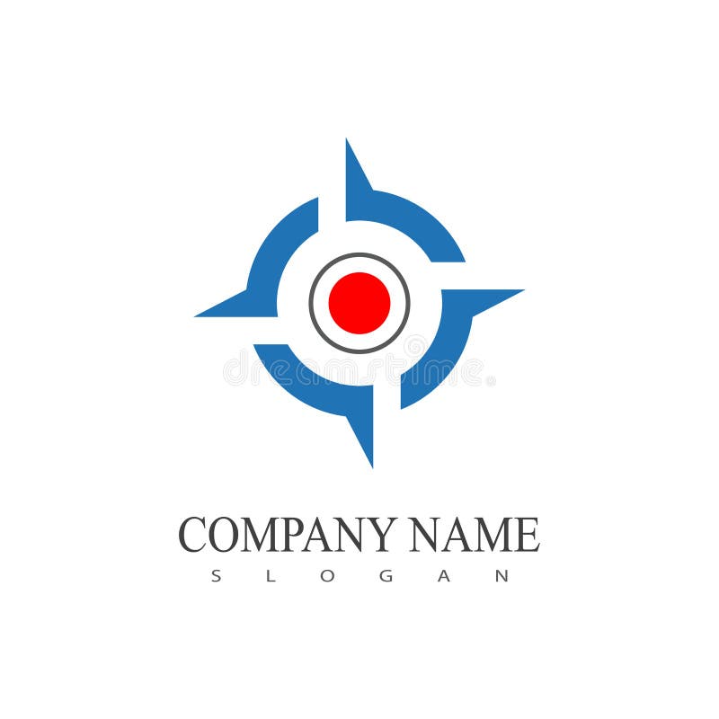 Target Icon Vector Ilustration Template Stock Vector - Illustration of ...