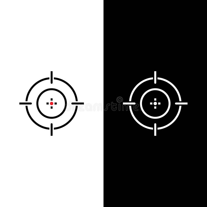 Target Icon Vector Ilustration Template Stock Vector - Illustration of ...