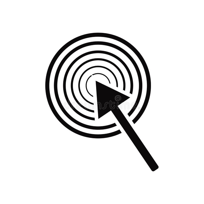 Target Icon Vector Sign and Symbol Isolated on White Background, Target ...