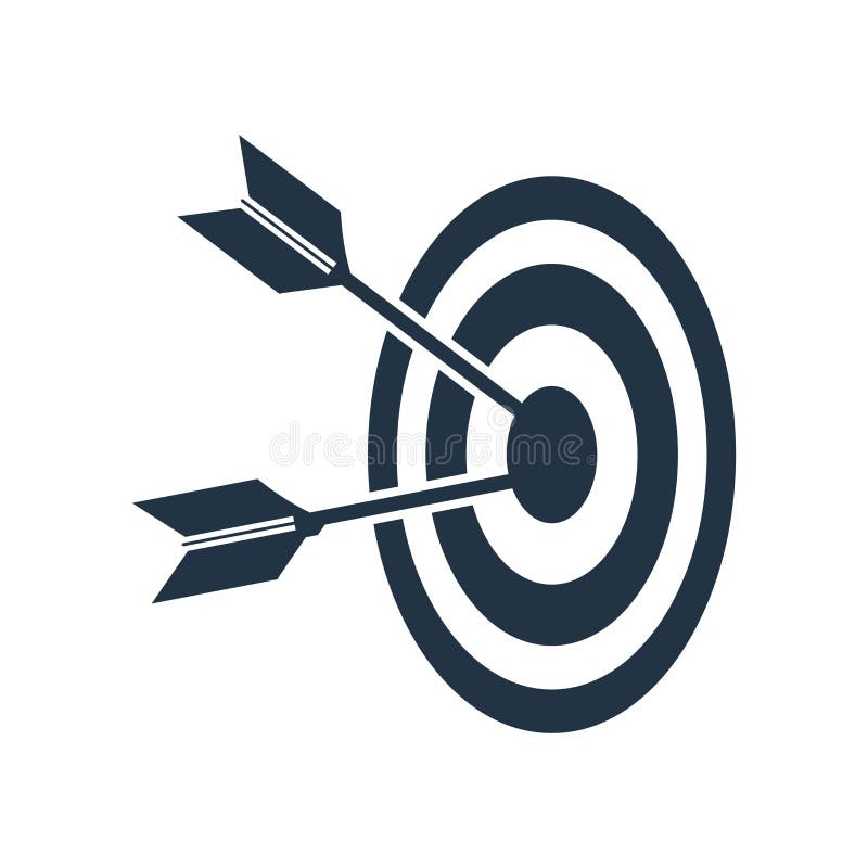 Target Icon Vector Isolated on White Background, Target Sign , Line or ...