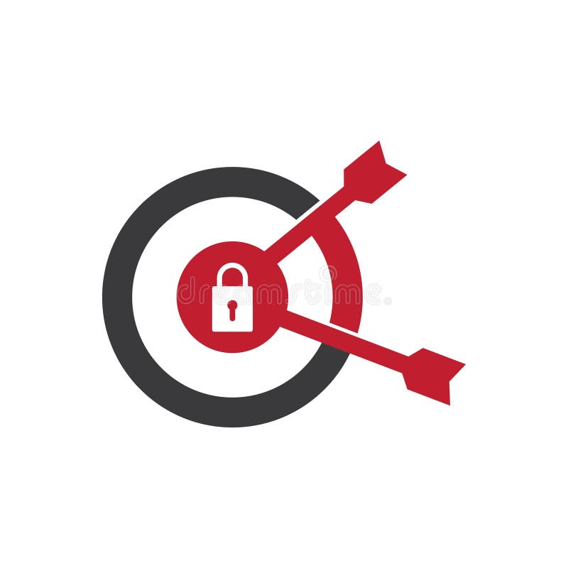 Target Icon Vector Logo Design Stock Illustration - Illustration of ...