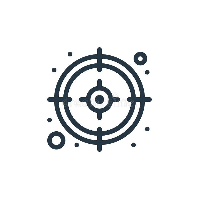 Target Icon Vector from Management Concept. Thin Line Illustration of ...