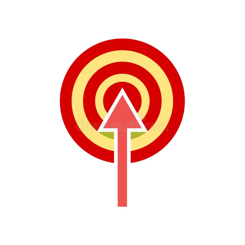 Target Icon Vector Sign and Symbol Isolated on White Background, Target ...
