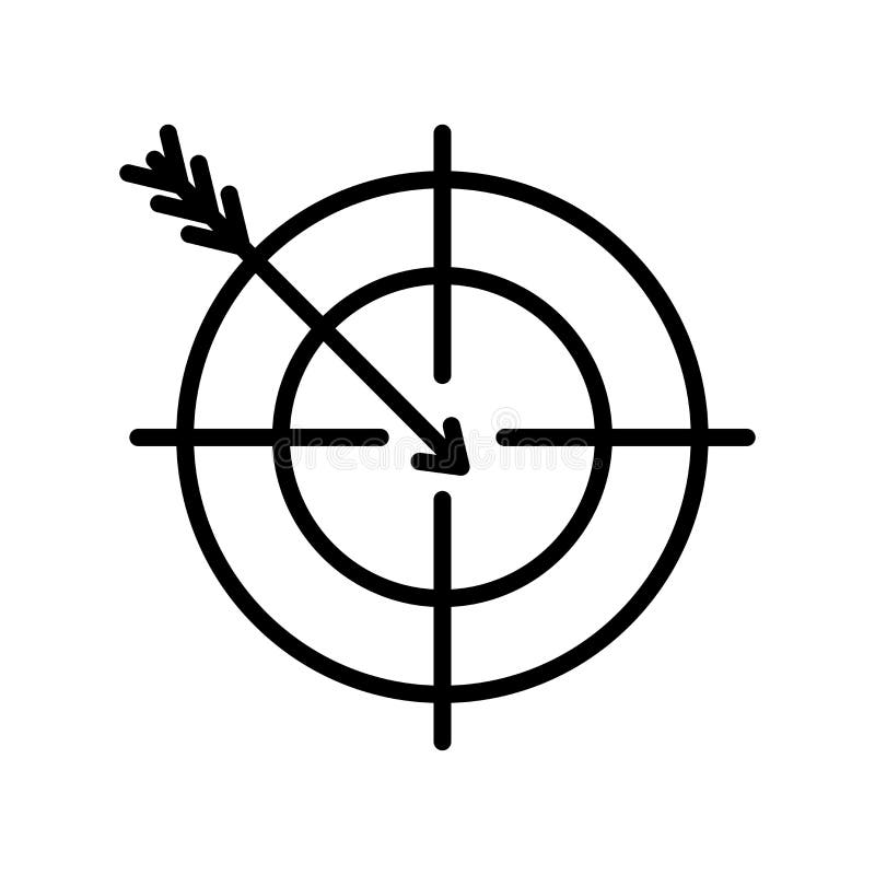 Target Icon Vector Sign And Symbol Isolated On White Background Stock ...