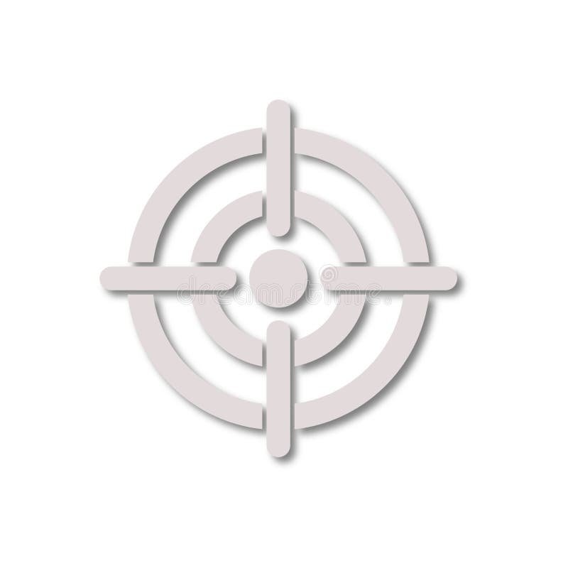 Target icon stock vector. Illustration of icon, conceptual - 104752486