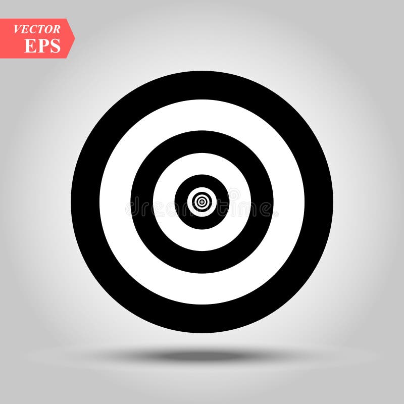 Target Icon Vector. Simple Flat Symbol. Perfect Black Pictogram ...