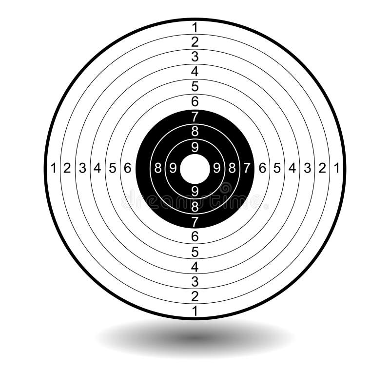 Rifle target vector stock vector. Illustration of hunting - 10393974