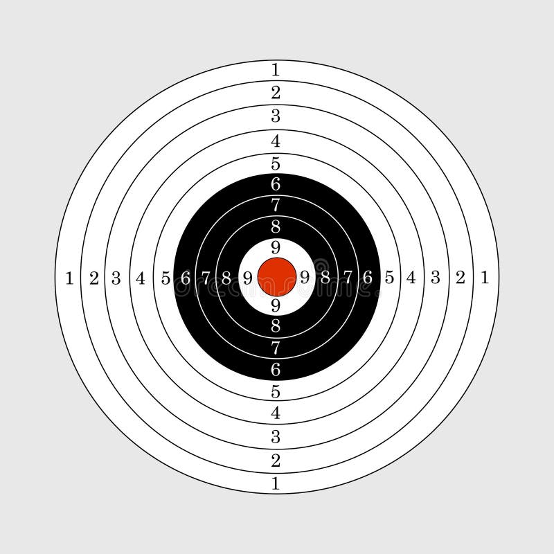 Target Illustration for Sport Target Shooting Competition Stock Vector ...