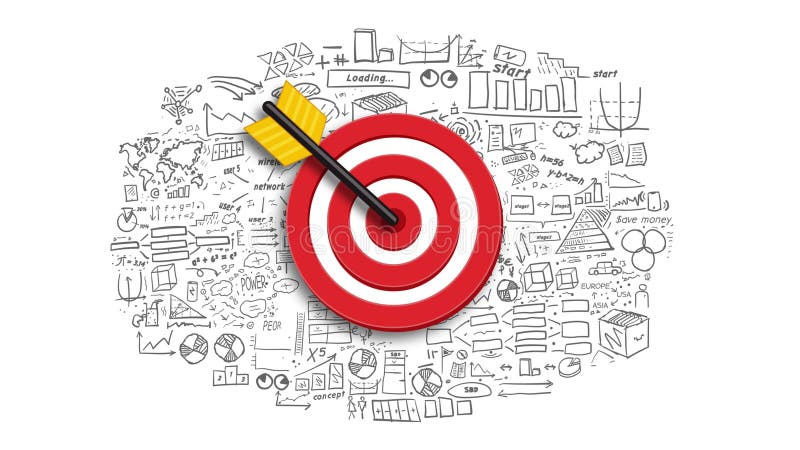 Target on Infographic Background Stock Footage - Video of alpha ...