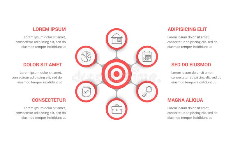 Target Infographics stock vector. Illustration of accurate - 105292586