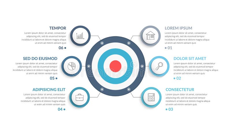 Target Infographics stock vector. Illustration of accurate - 105292586