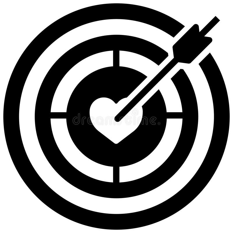 Target Insight Solid Illustration Stock Vector - Illustration of ...