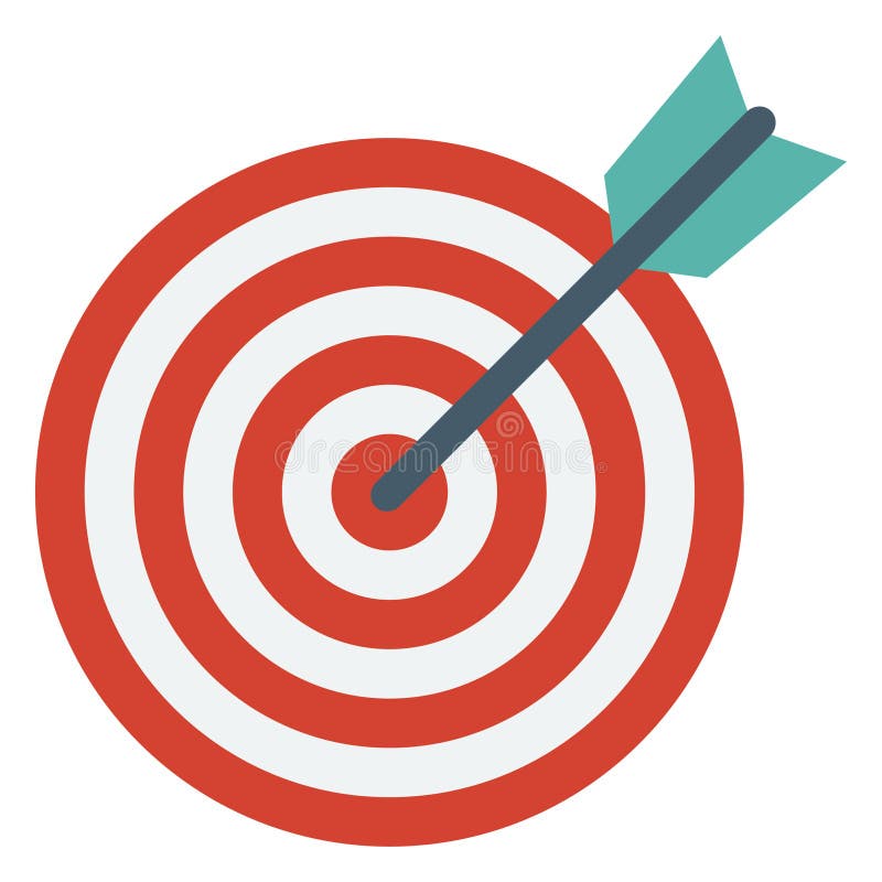 Target Isolated Vector Illustration Icon Editable Stock Vector ...