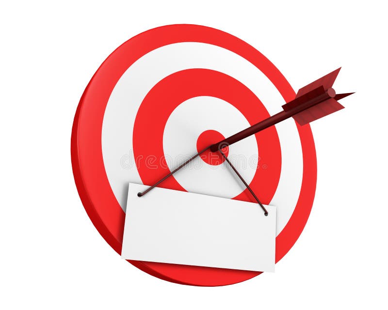 Target stock illustration. Illustration of arrowhead - 54607793