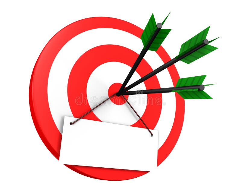 Target stock illustration. Illustration of arrowhead - 54607793