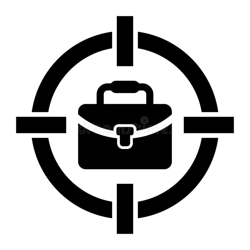 Target job Icon stock vector. Illustration of graphic - 346917514