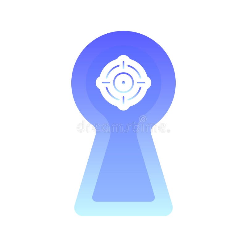 Target Keyhole Logo Gradient Design Template Icon Element Stock Vector ...