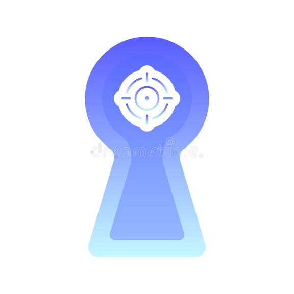 Target Keyhole Logo Gradient Design Template Icon Element Stock Vector ...