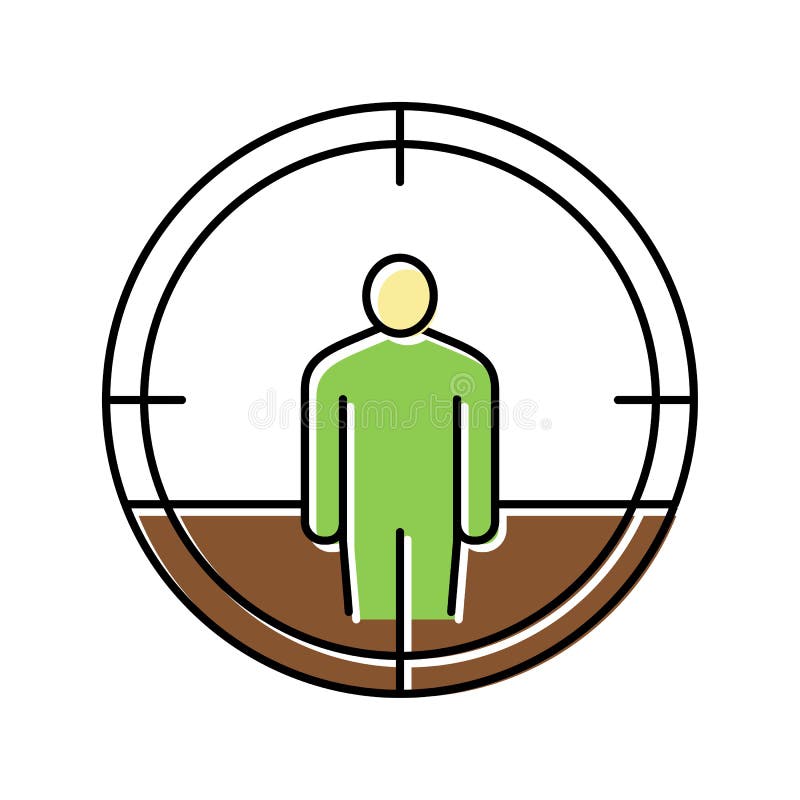 Target Kill Color Icon Vector Illustration Stock Illustration ...