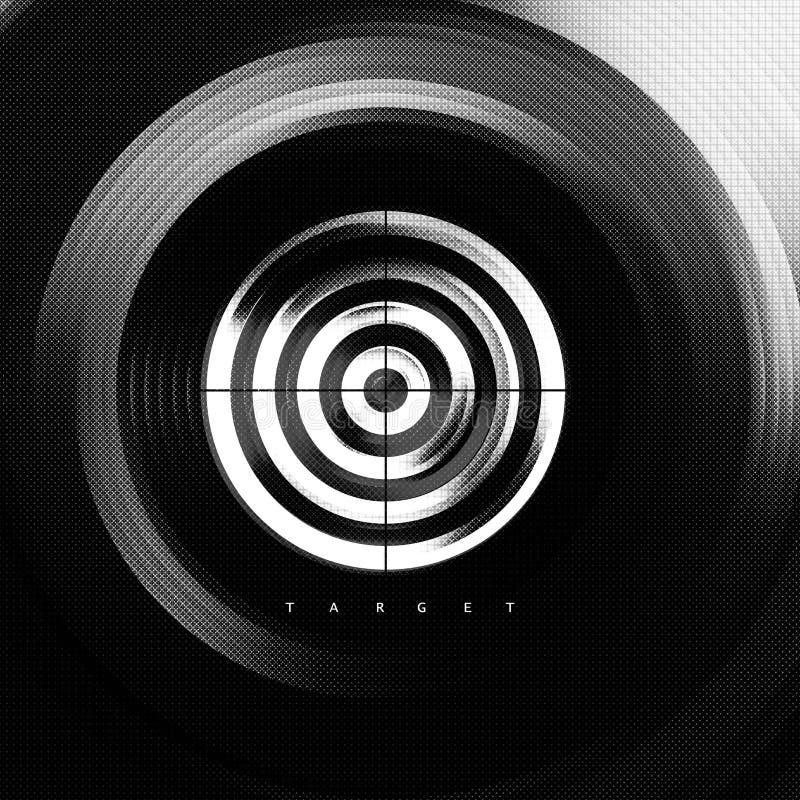 Target landing page stock illustration. Illustration of target - 301196557