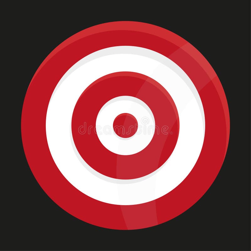 Target Landing Page, Banner Business 3d Icon. Vector Illustration Stock ...