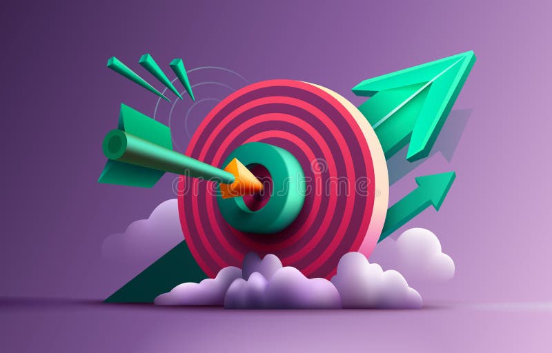 Target Landing Page, Banner Business 3d Icon. Vector Stock Vector ... Target Landing Page, Banner Business 3d Icon. Vector Stock Vector ...