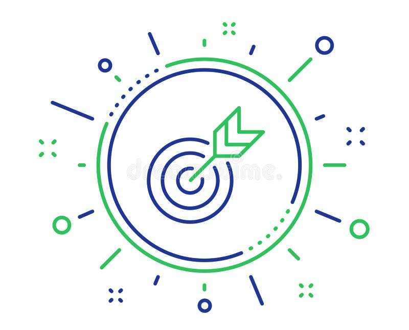 Target Line Icon. Targeting Strategy. Vector Stock Vector ...