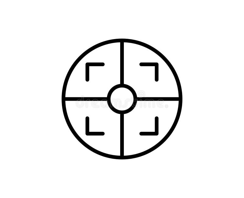 Target line icon stock illustration. Illustration of symbol - 184500508
