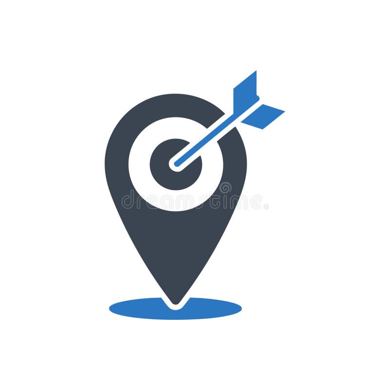 Target Location Icon stock vector. Illustration of vector - 361528752
