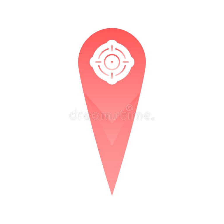 Target Location Logo Gradient Design Template Icon Element Stock Vector ...