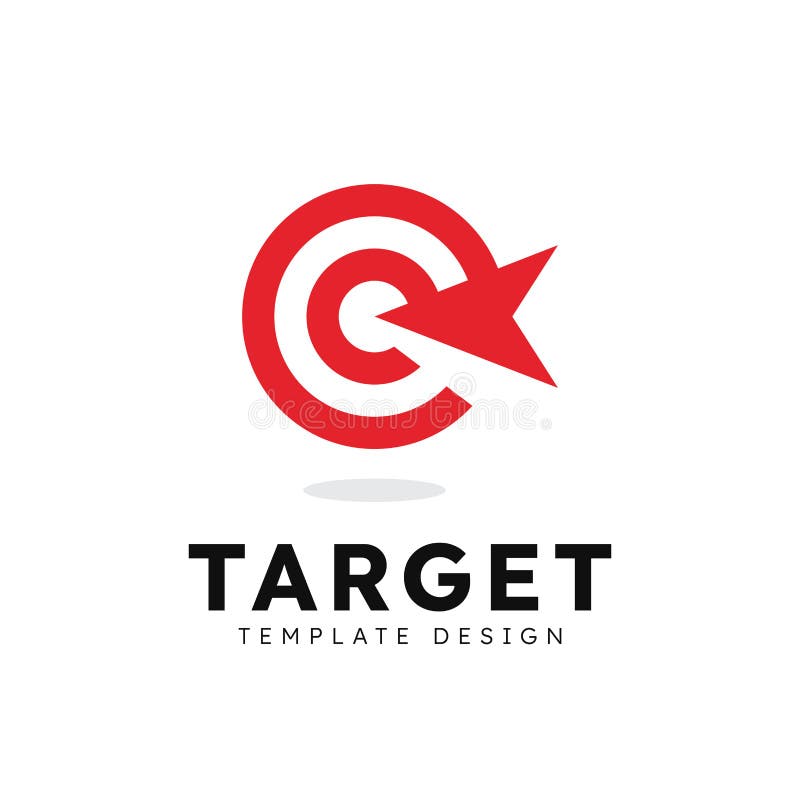 Target Logo Arrow Direction, Circle Target Vector Illustration Stock ...