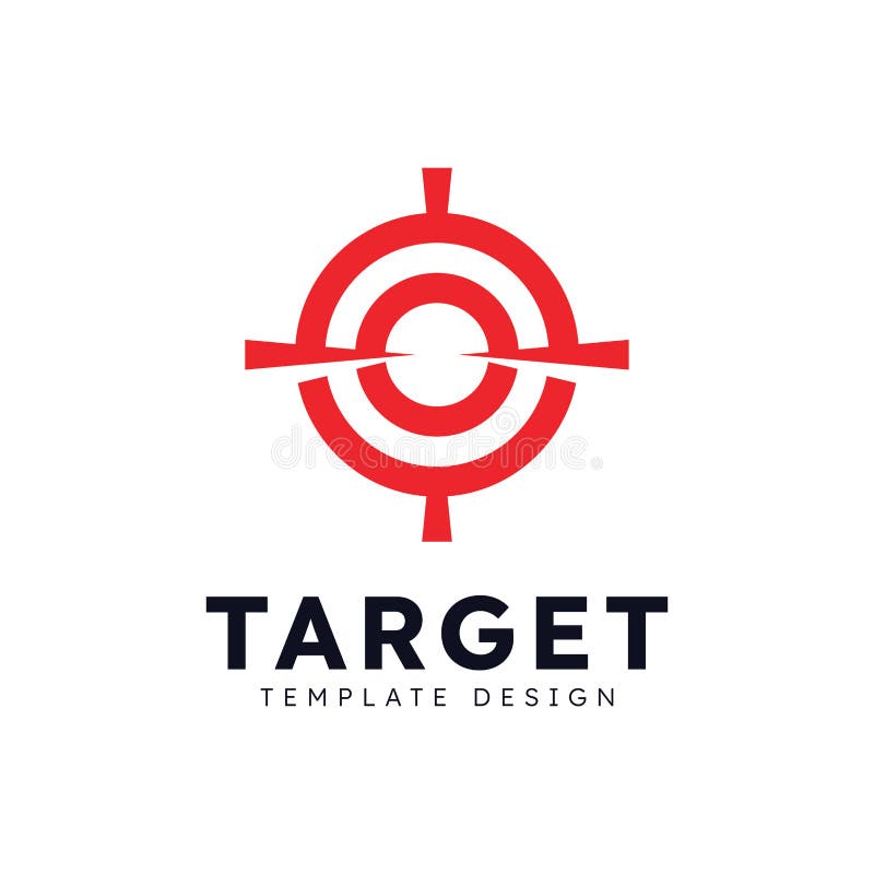 Target Logo Arrow Direction, Circle Target Vector Illustration Stock ...