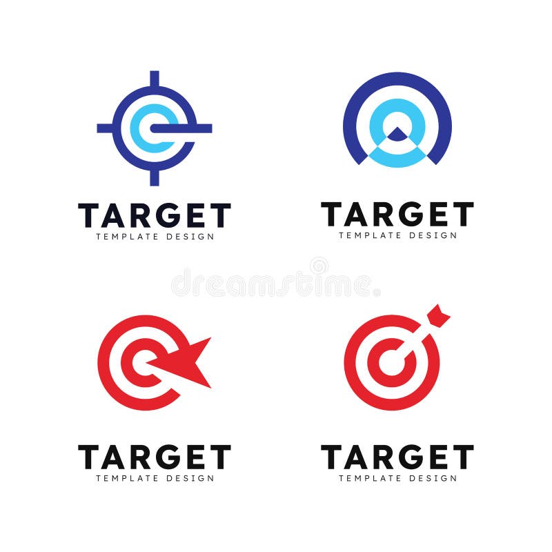 Target Logo Arrow Direction, Circle Target Vector Illustration Stock ...