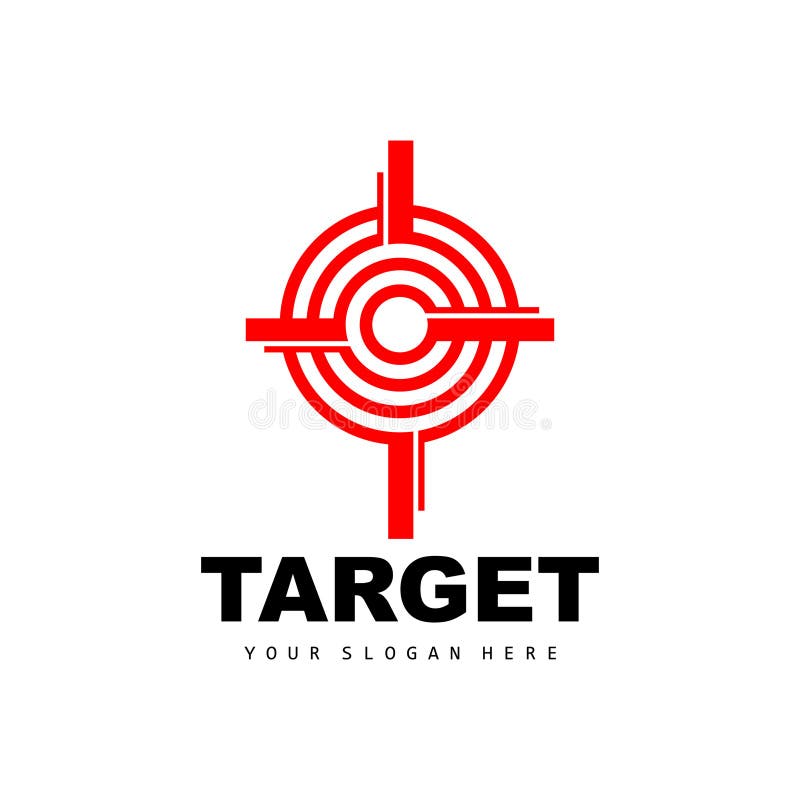Target Logo, Arrow Shooting Design, Arrow Aim Target Icon Vector Stock ...