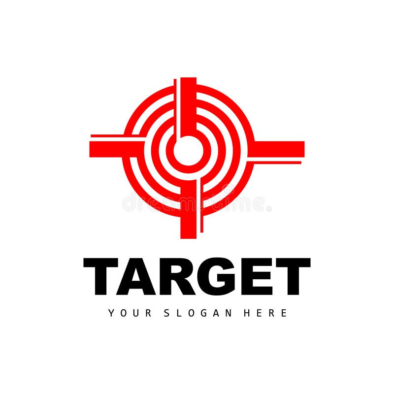 Target Logo, Arrow Shooting Design, Arrow Aim Target Icon Vector Stock ...