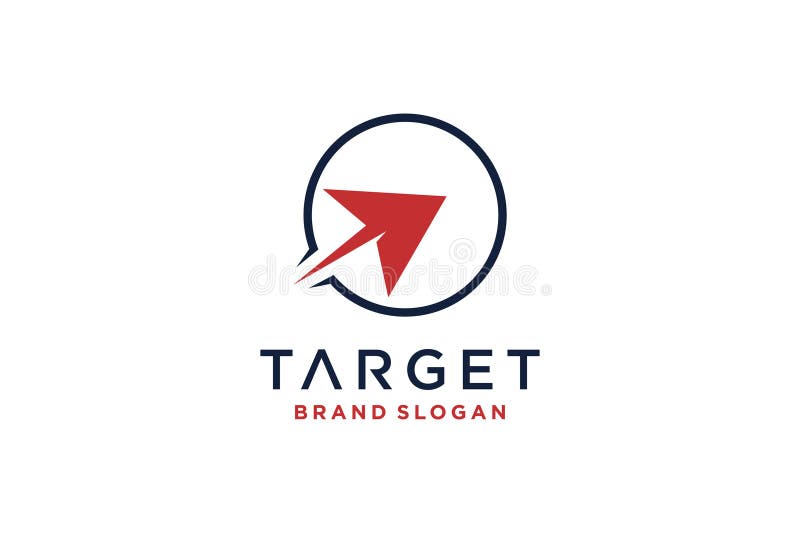 Target Logo Design with Creative Arrow Concept Stock Vector ...