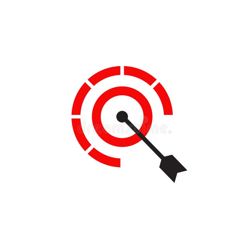 Target Logo Design Vector Template Stock Vector - Illustration of ...