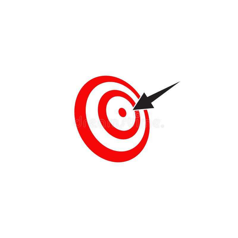 Target Logo Design Vector Template Stock Vector - Illustration of ...