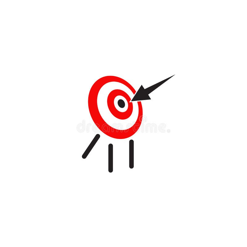 Target Logo Design Vector Template Stock Vector - Illustration of ...