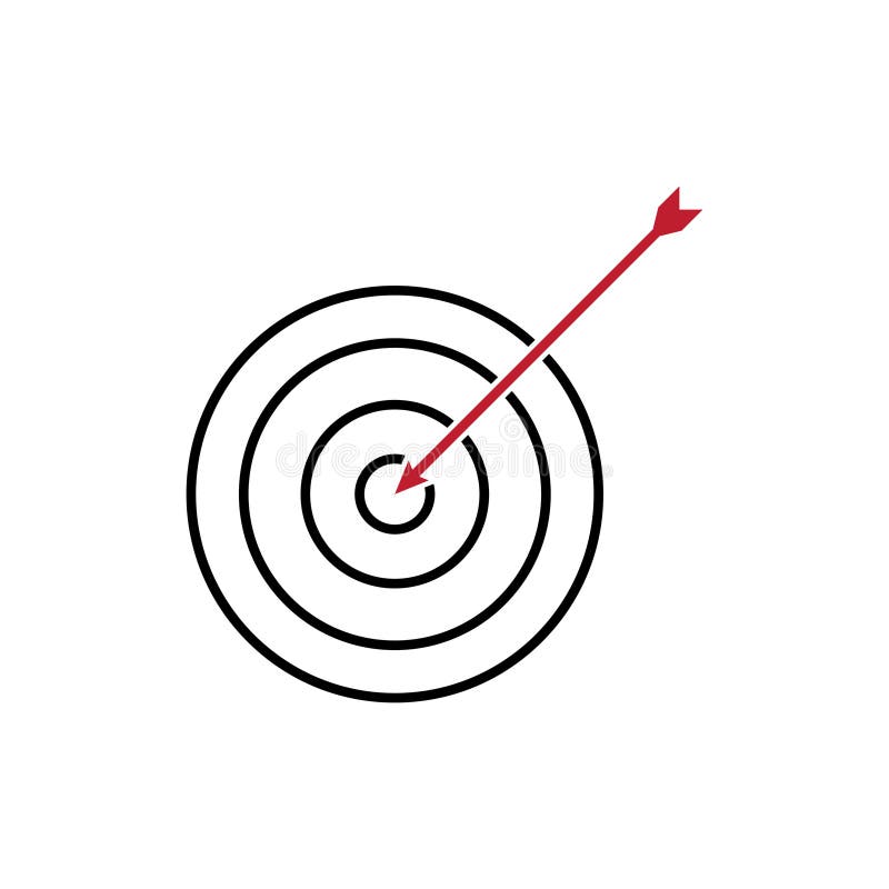 Target logo icon vector stock vector. Illustration of icon - 270558642