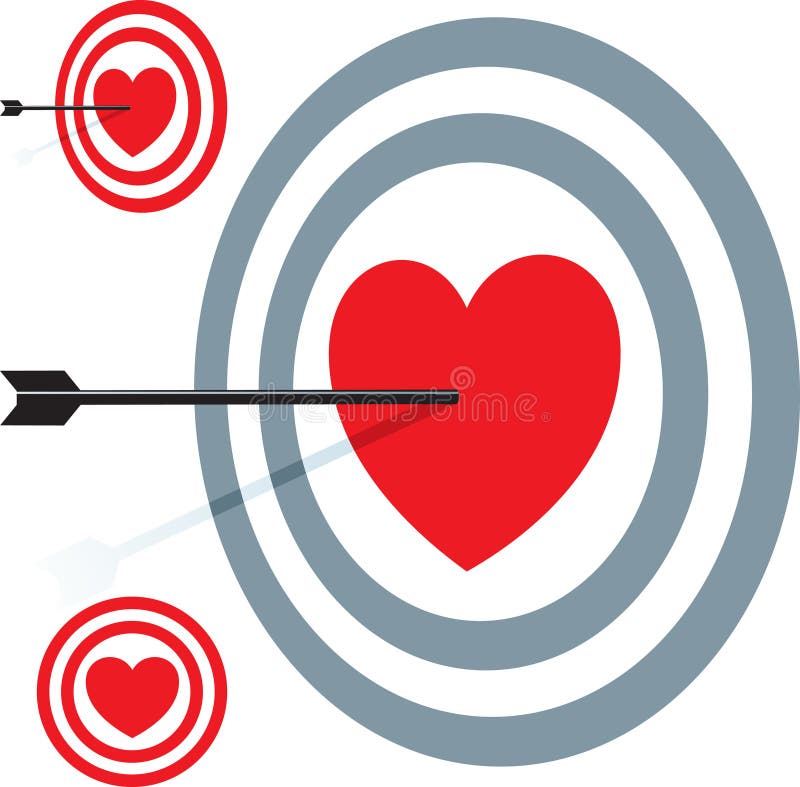 Target love stock vector. Illustration of isolated, element - 16626925