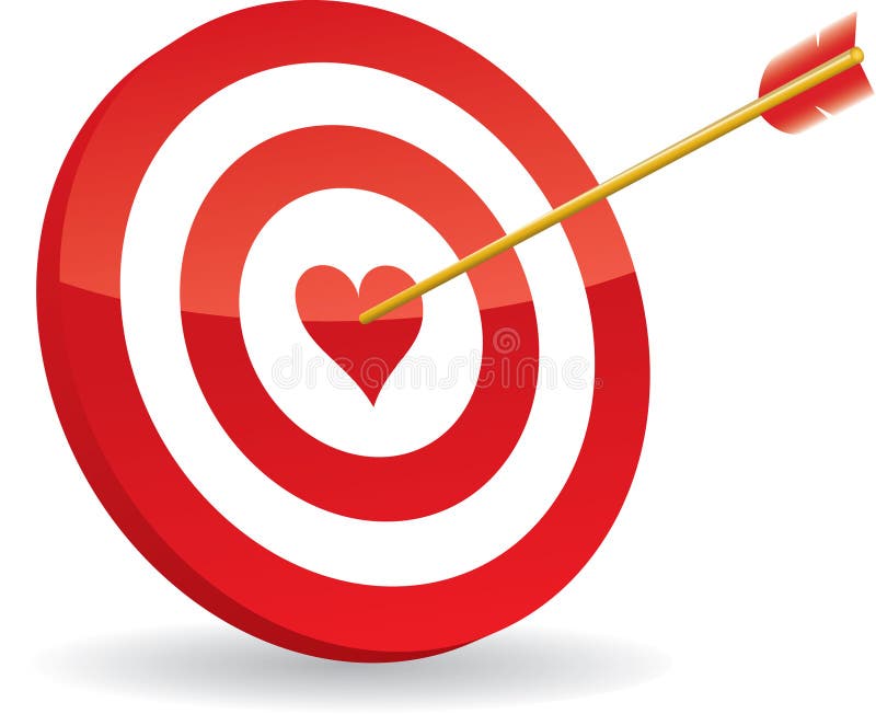 Target love stock illustration. Illustration of circle - 17417715
