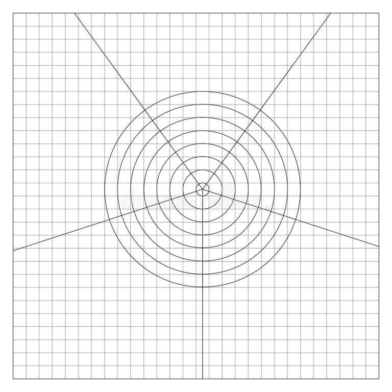 Target Made of Circles Divided into Equal Sections Stock Vector ...