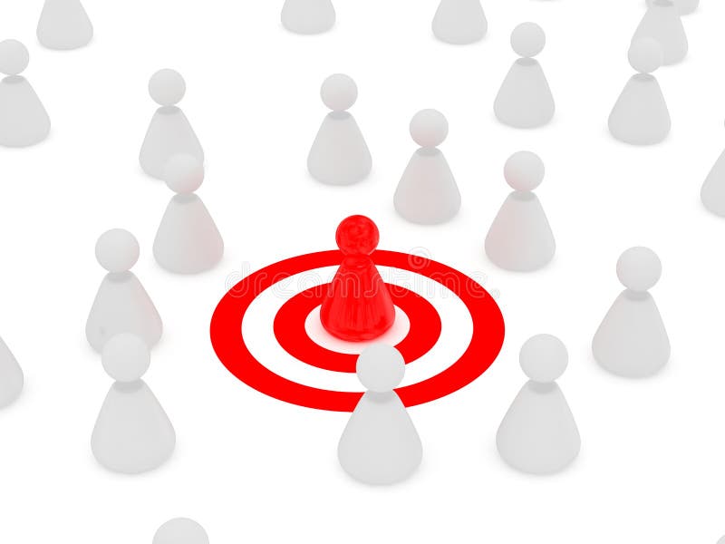 Business People Arrows Target Marketing Center Stock Vector ...