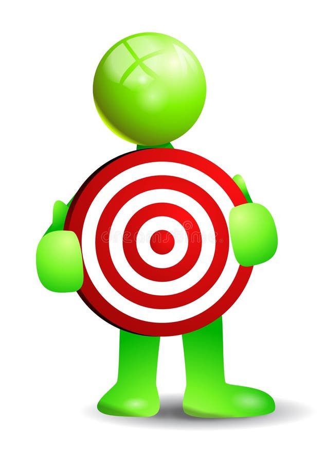 Target man stock illustration. Illustration of shoot - 17874746