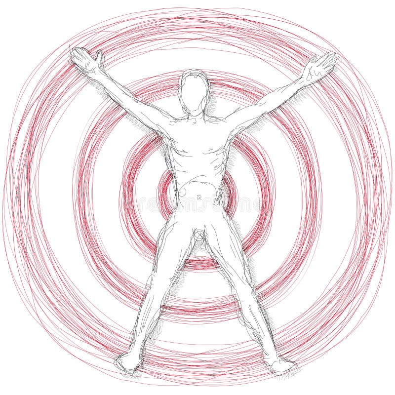 Target man stock vector. Illustration of human, target - 56853799