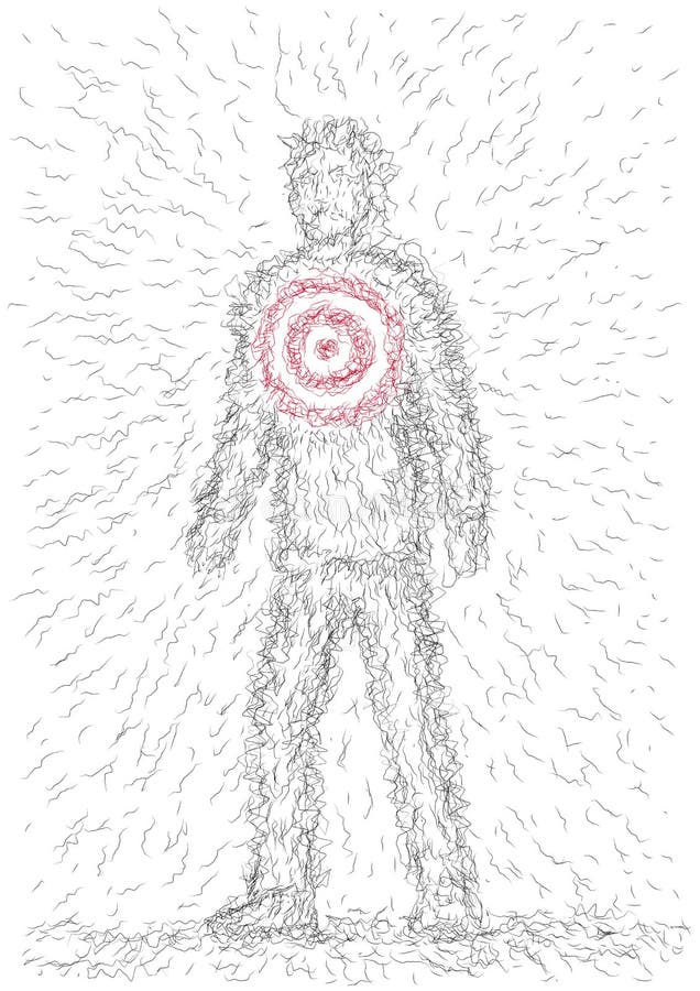 Target man stock vector. Illustration of concepts, idea - 56854700