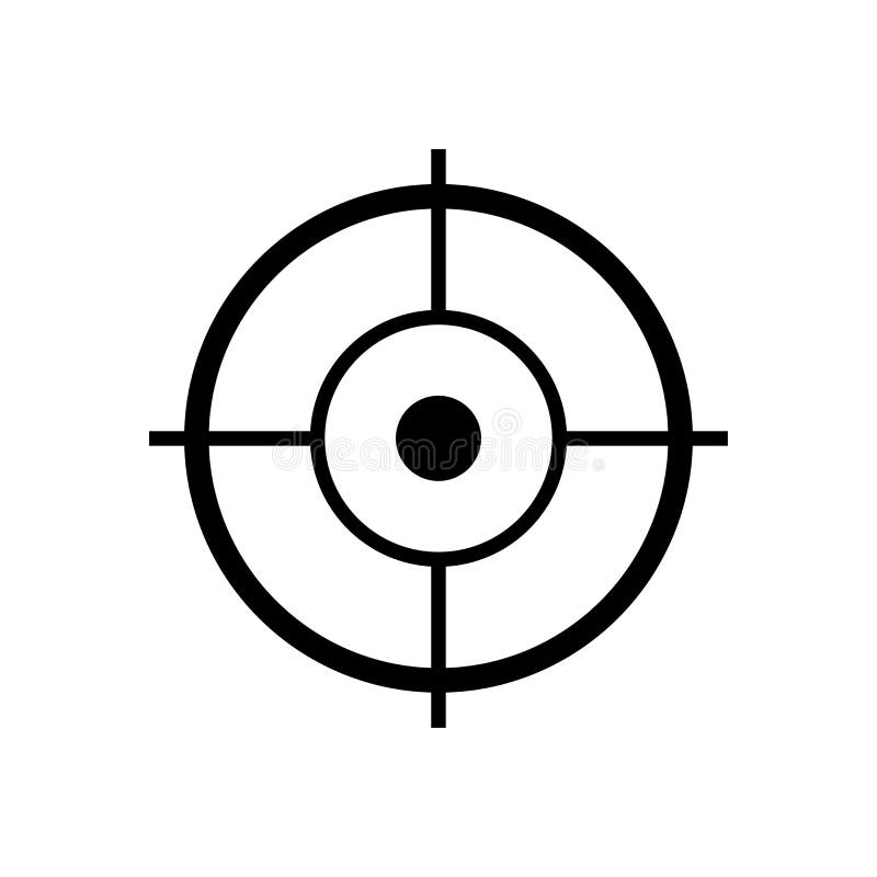 Target mark icon stock vector. Illustration of isolated - 160484088