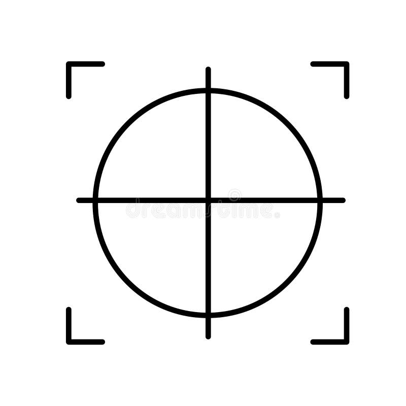 Target Mark Icon Vector Illustration Isolated on White Stock Vector ...